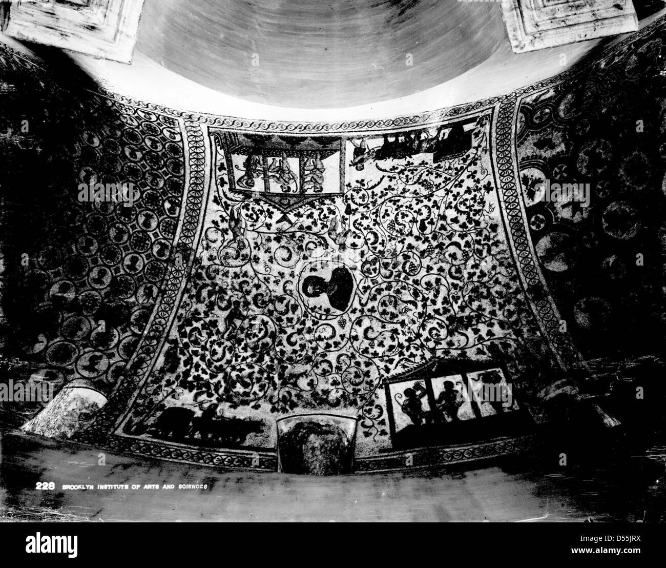 A historical image of the Church of S. Costanza in Rome, Italy, taken ...