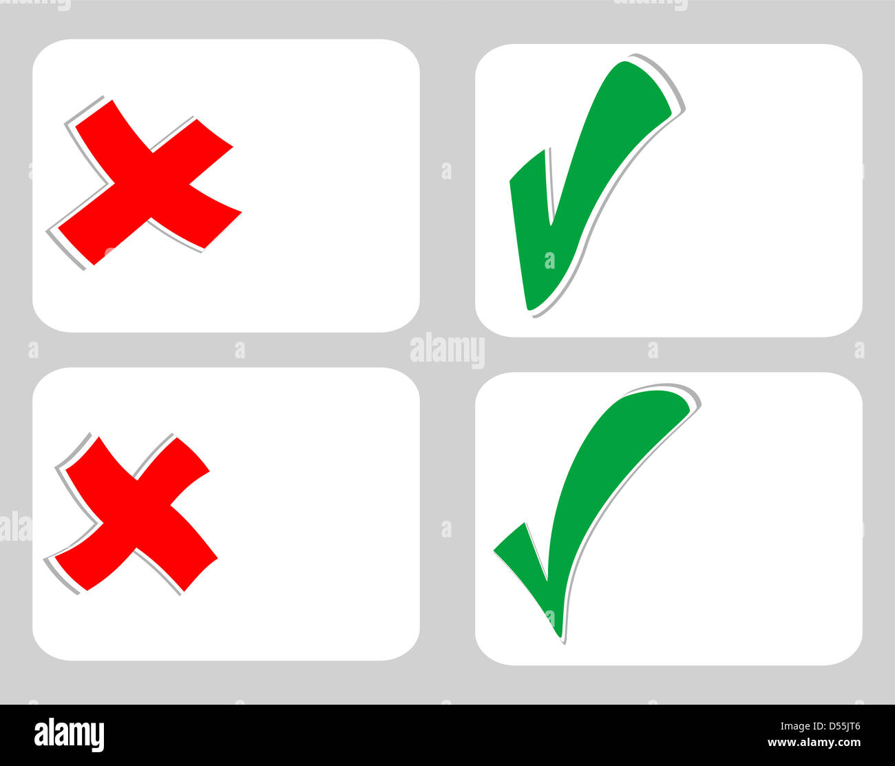 Right and wrong stickers High Resolution Stock Photography and Images ...