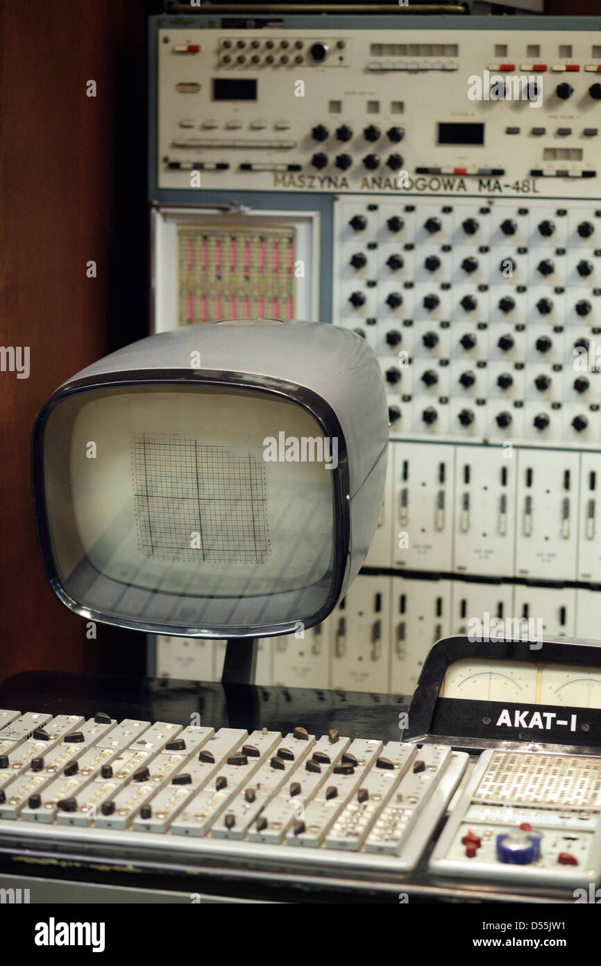 Warsaw, Poland, the Akat-1, a transistor differential analyzer Stock ...