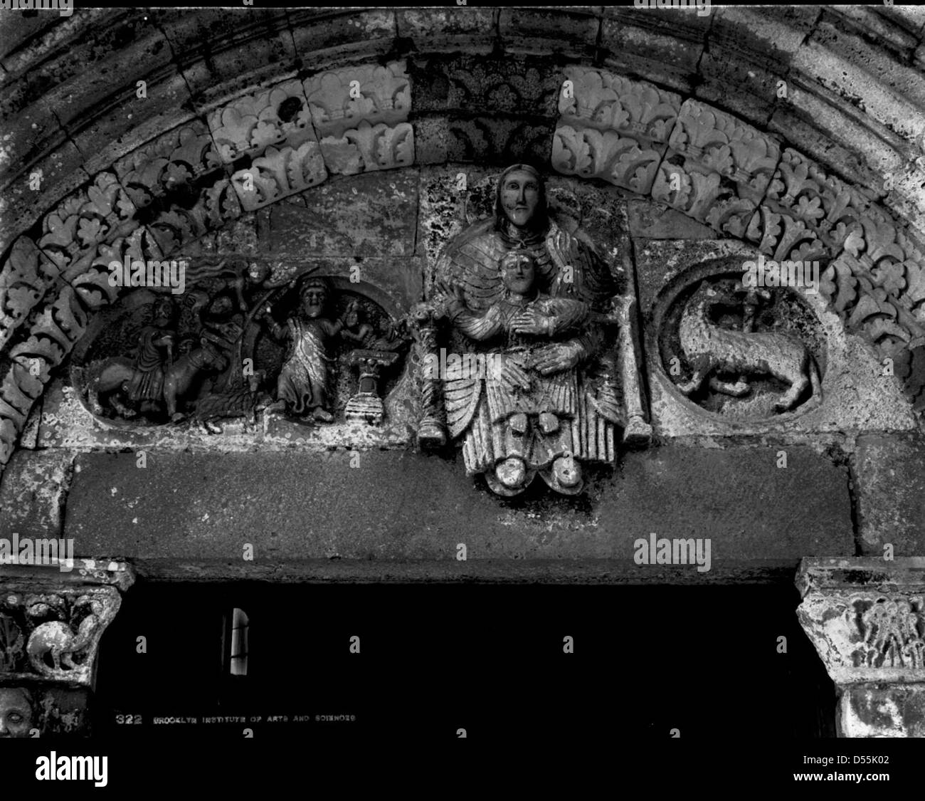 This photograph captures the S. Maria church in Toscanella, Italy ...