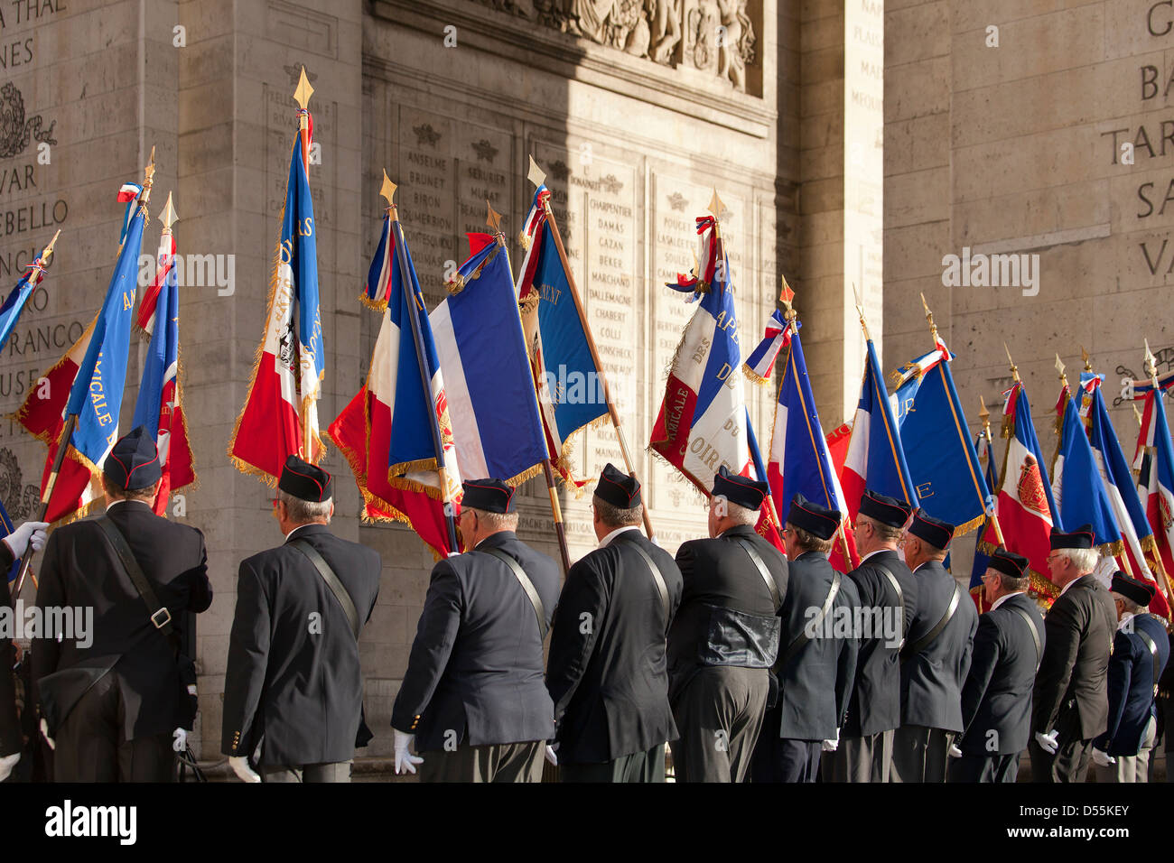 Parade of the Paris Fire Brigade - French Brigade des Sapeurs-Pompiers ...