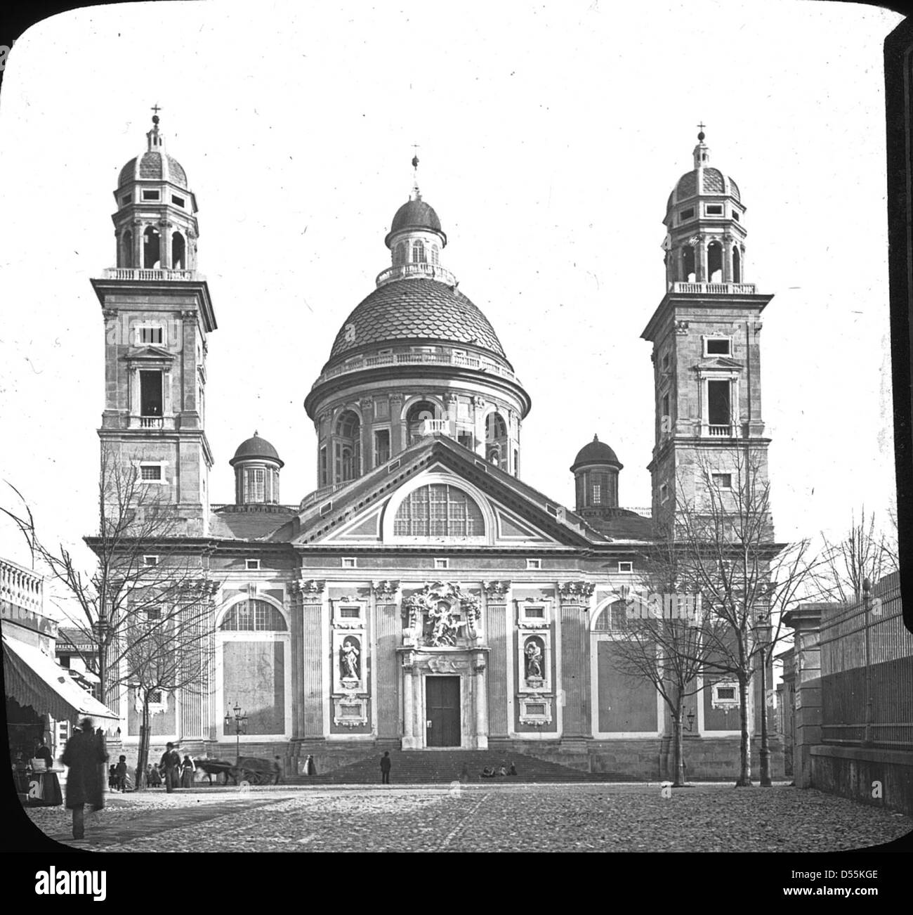 The church of S. Maria in Carignano, located in Genoa, Italy, is a ...