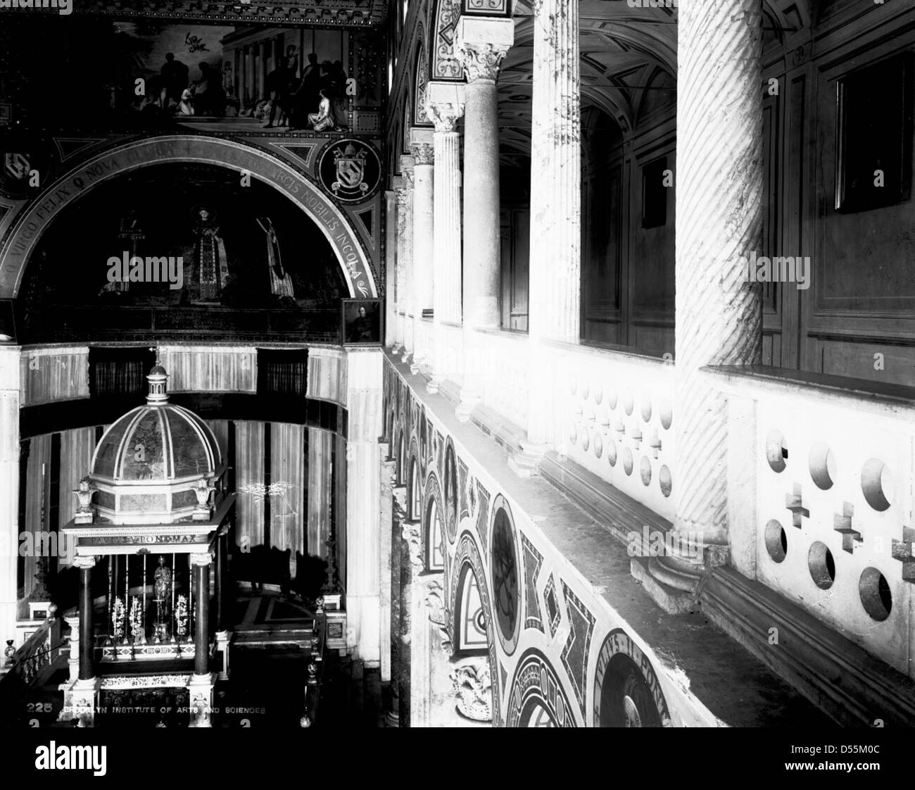 A photograph of the Church of S. Agnese in Rome, Italy, taken in 1895 ...