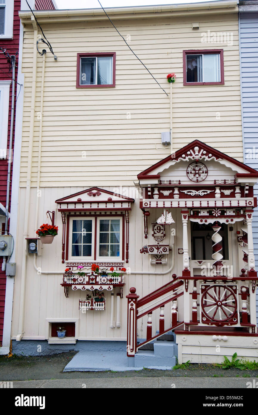 Beautifully painted home in St. John's Newfoundland Stock Photo - Alamy