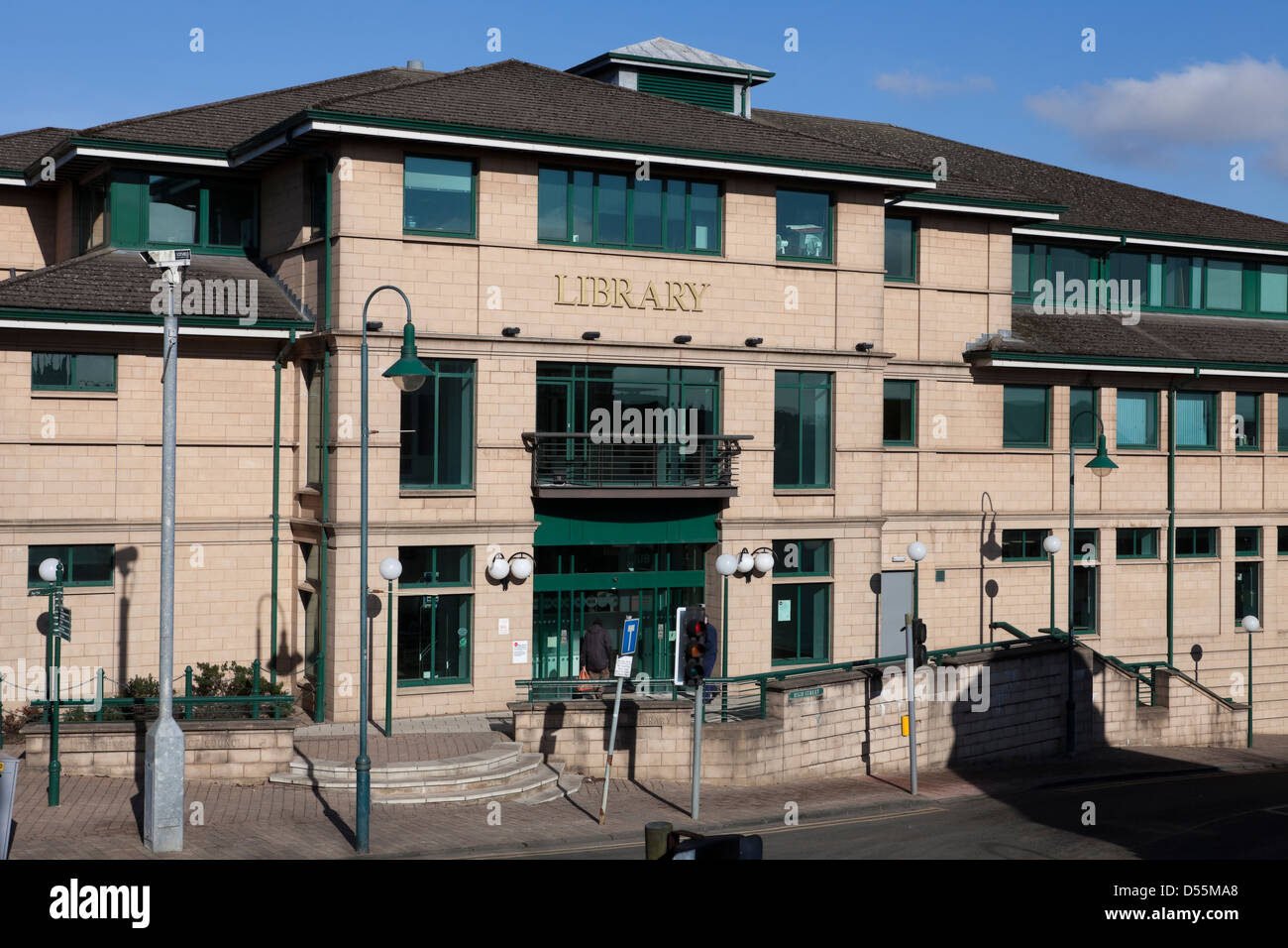 William Patrick Library Kirkintilloch on a late winters day Stock Photo ...