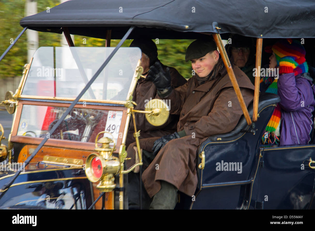 Vintage Car Rally Surrey England Stock Photo - Alamy