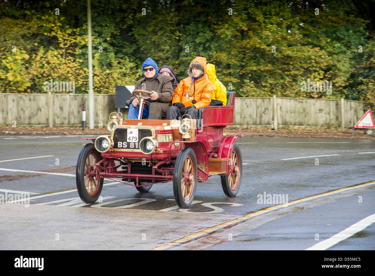 Vintage Car Rally Surrey England Stock Photo - Alamy