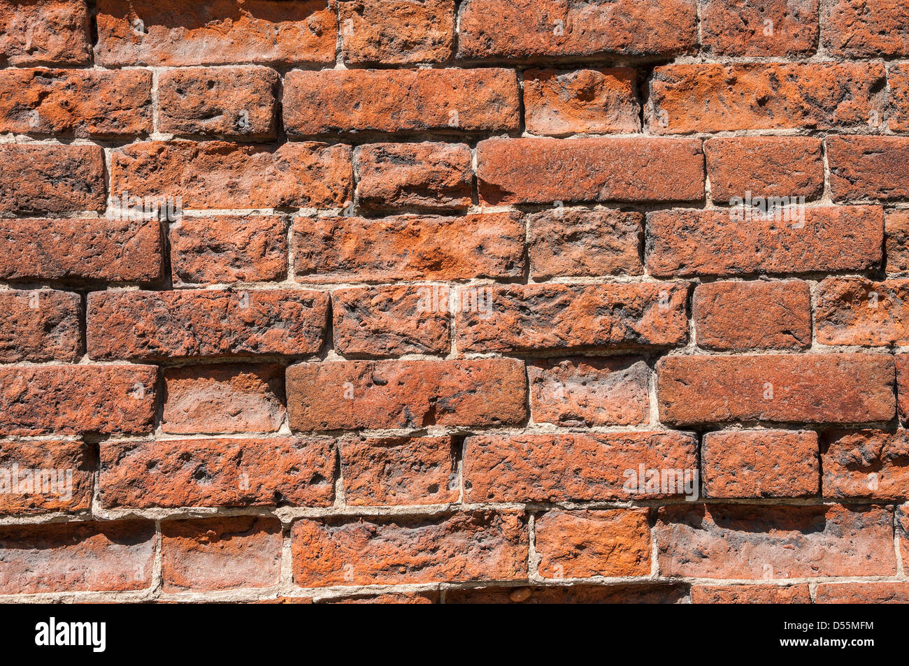 Old weathered red brick wall as background Stock Photo - Alamy