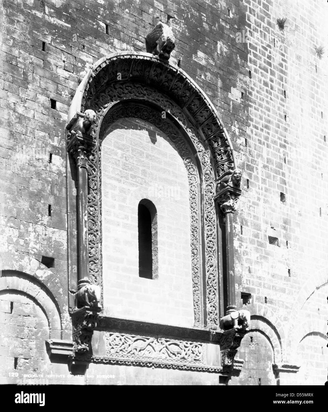 A historical photograph of the Cathedral of Bari in Italy, showcasing ...