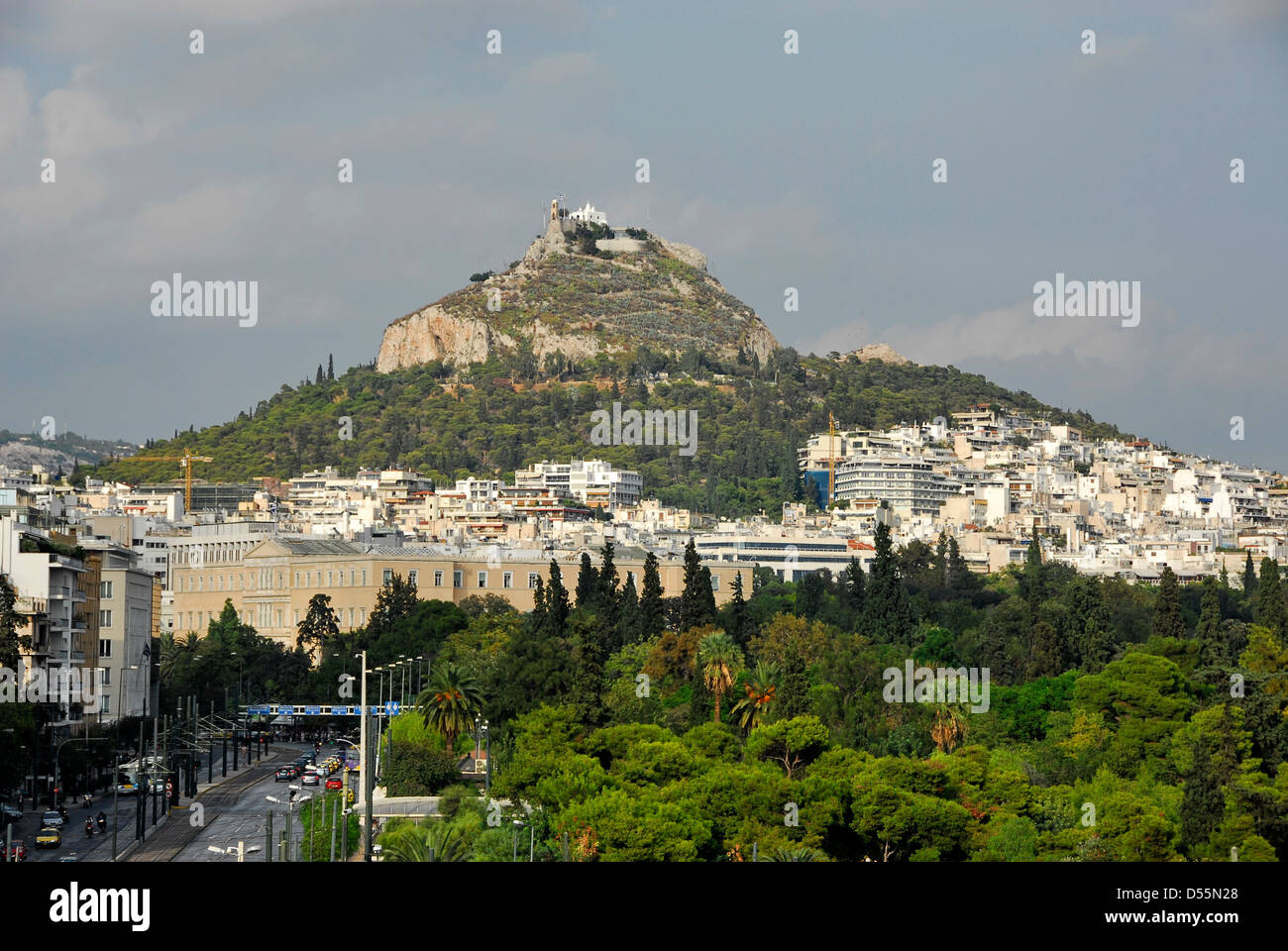 Mount Lycabettus in Athens, Greece Stock Photo - Alamy