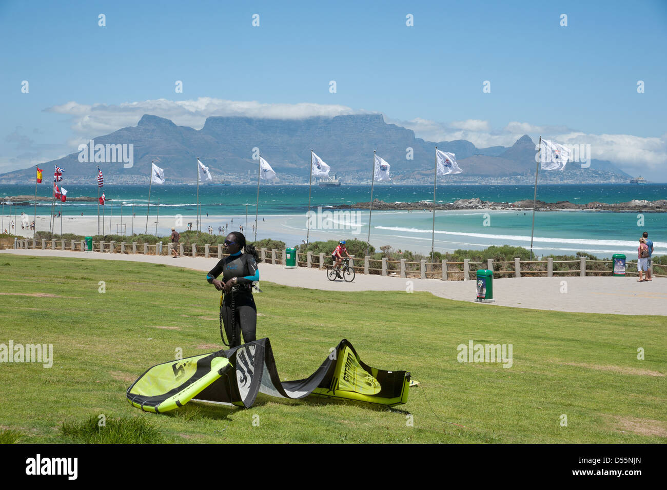 Big Bay Blouberg popular resort close to Cape Town South Africa Stock ...
