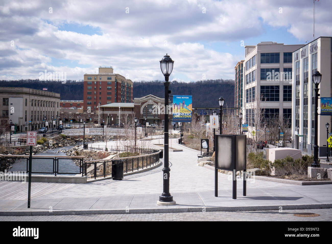Van der Donck Park and the Saw Mill River are seen in the City of ...