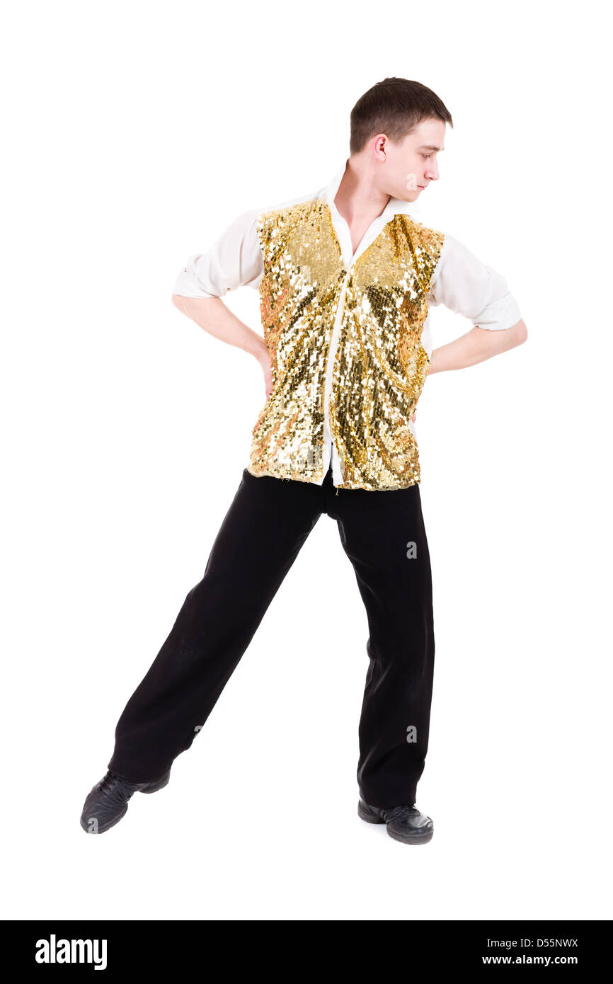 Disco dancer showing some movements Stock Photo - Alamy