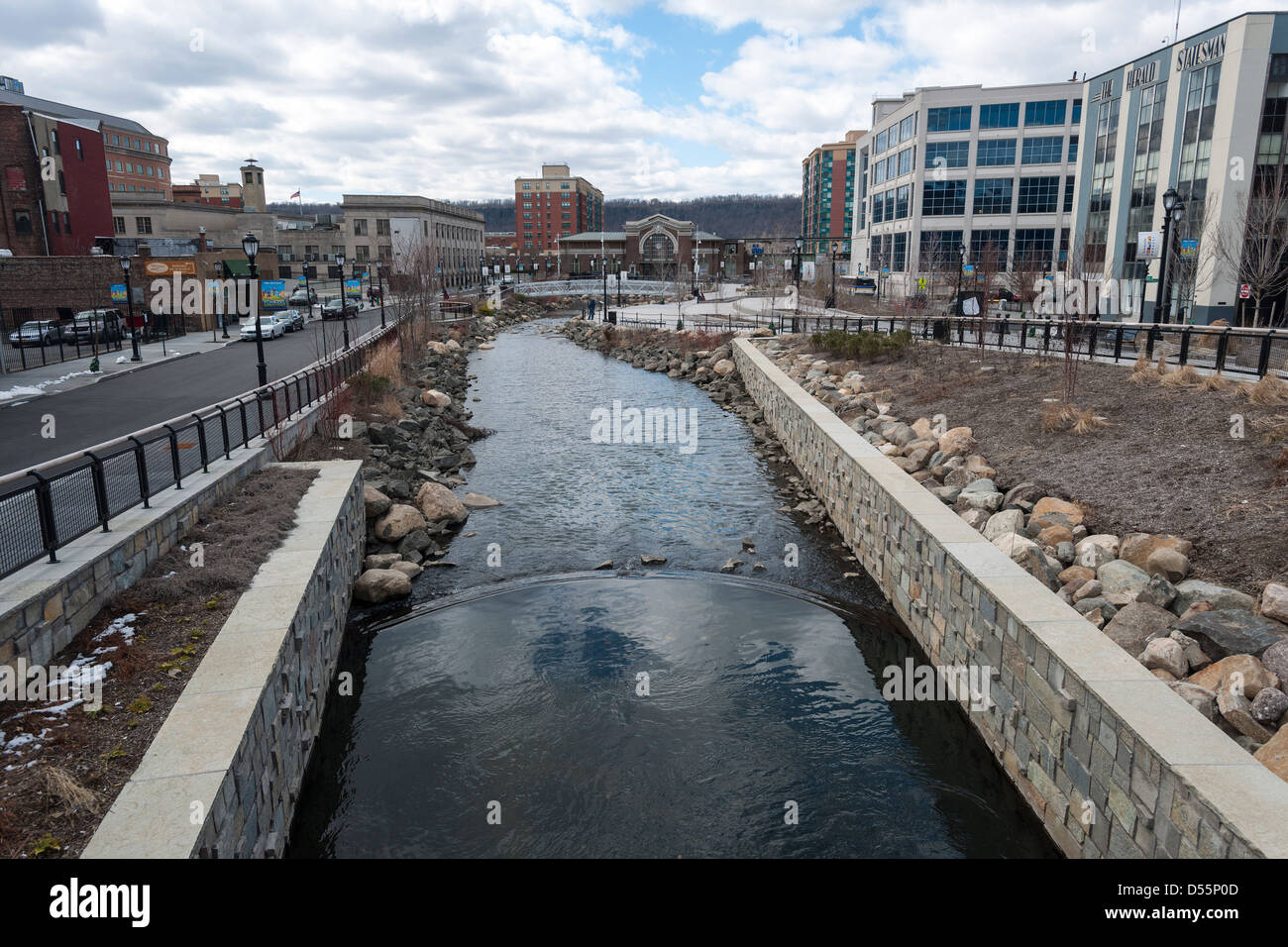 Van der Donck Park and the Saw Mill River are seen in the City of ...
