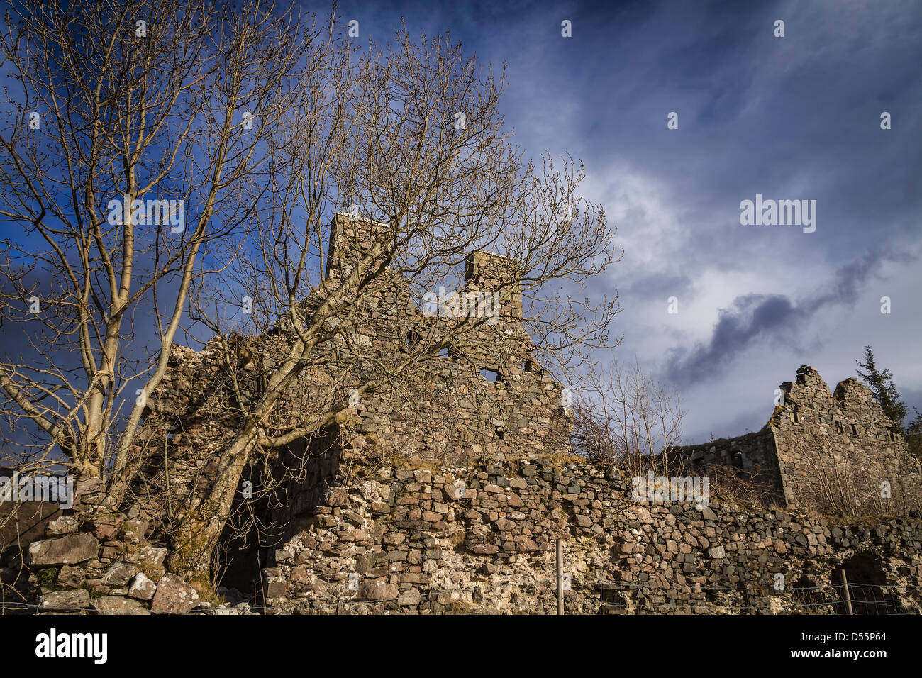 Ruins of the18th century Bernera Barracks, Glenelg, West Highlands ...