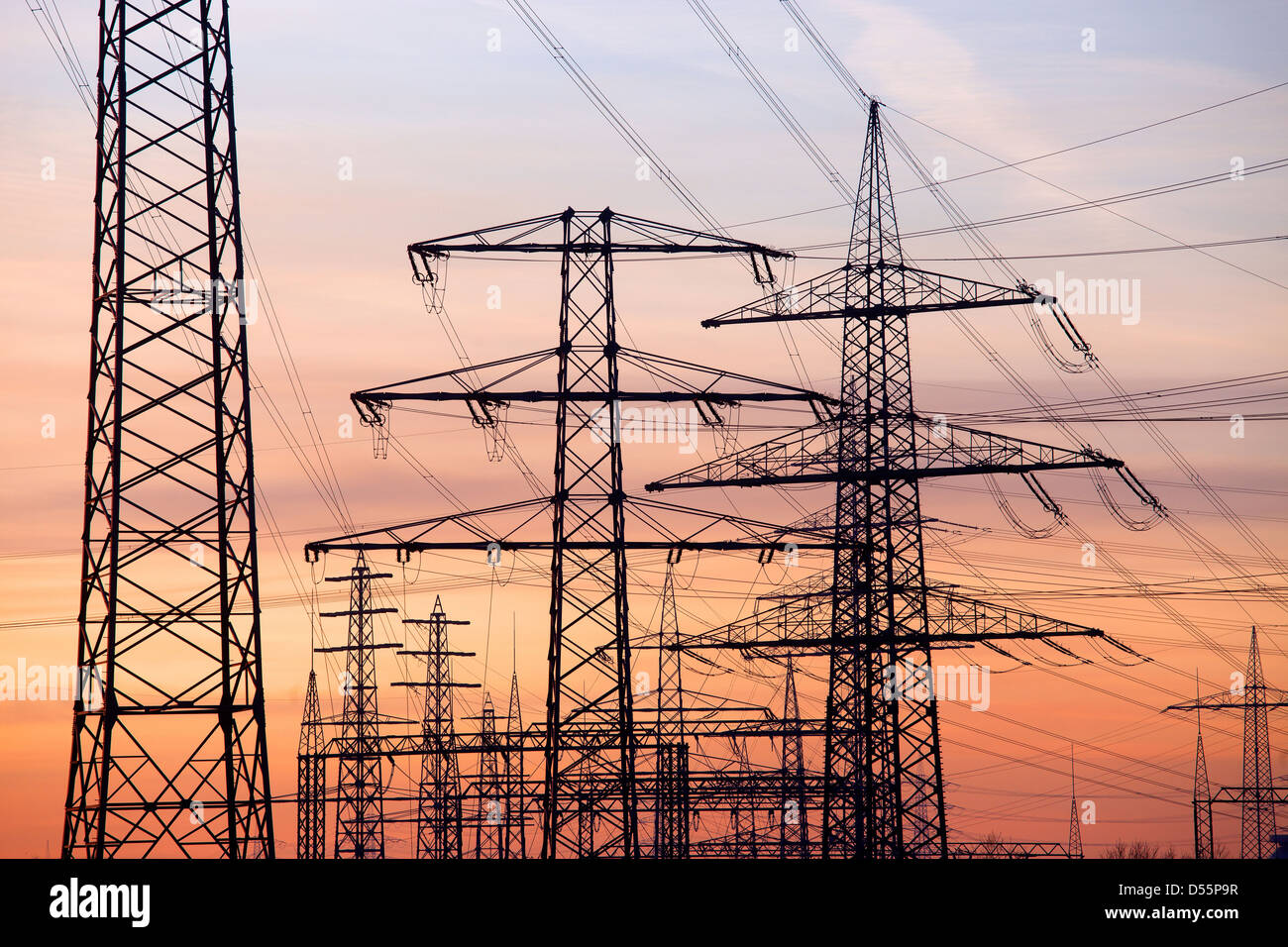 Power poles of europe hi-res stock photography and images - Alamy