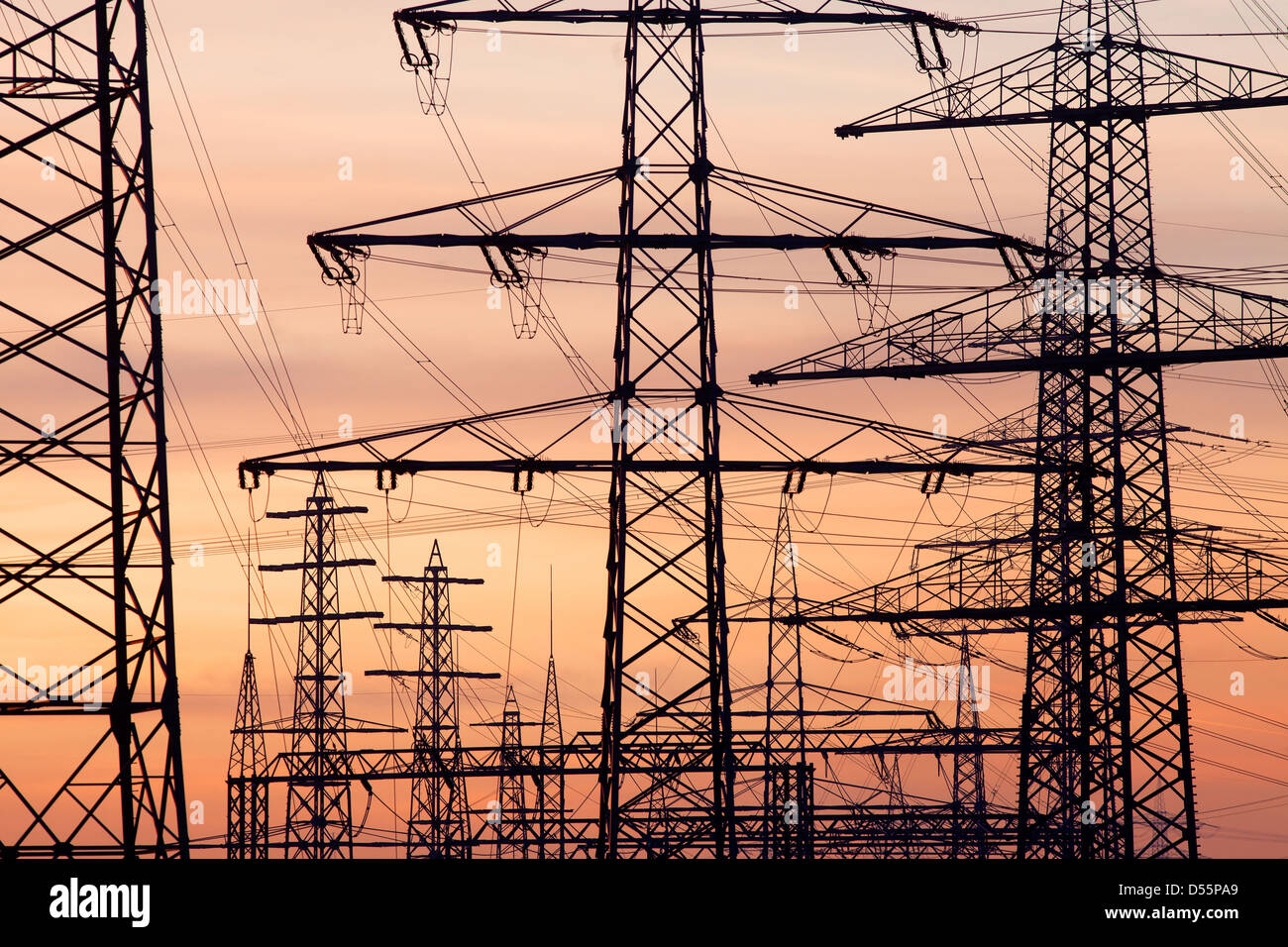 Germany power line hi-res stock photography and images - Alamy