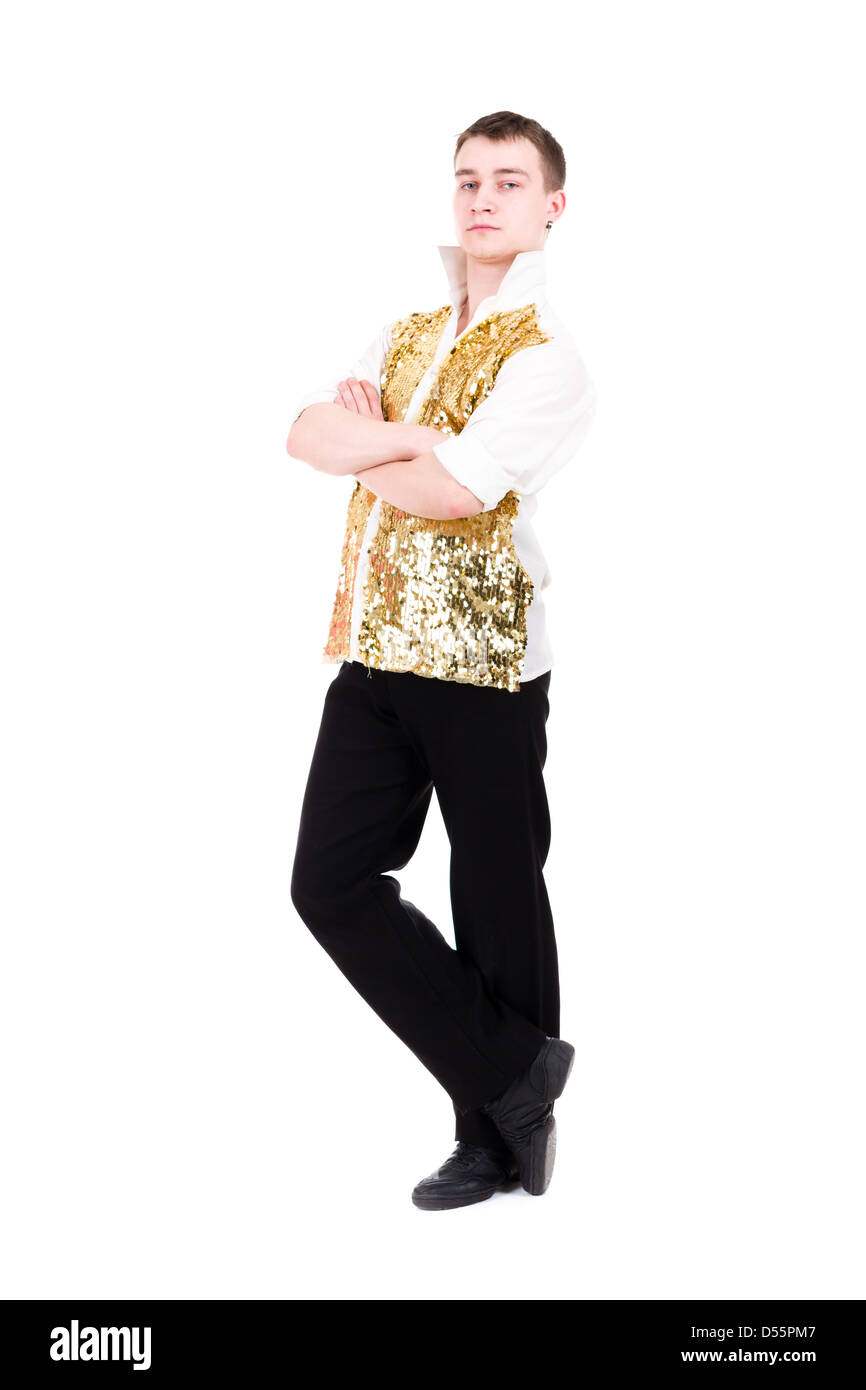 Disco dancer showing some movements Stock Photo - Alamy