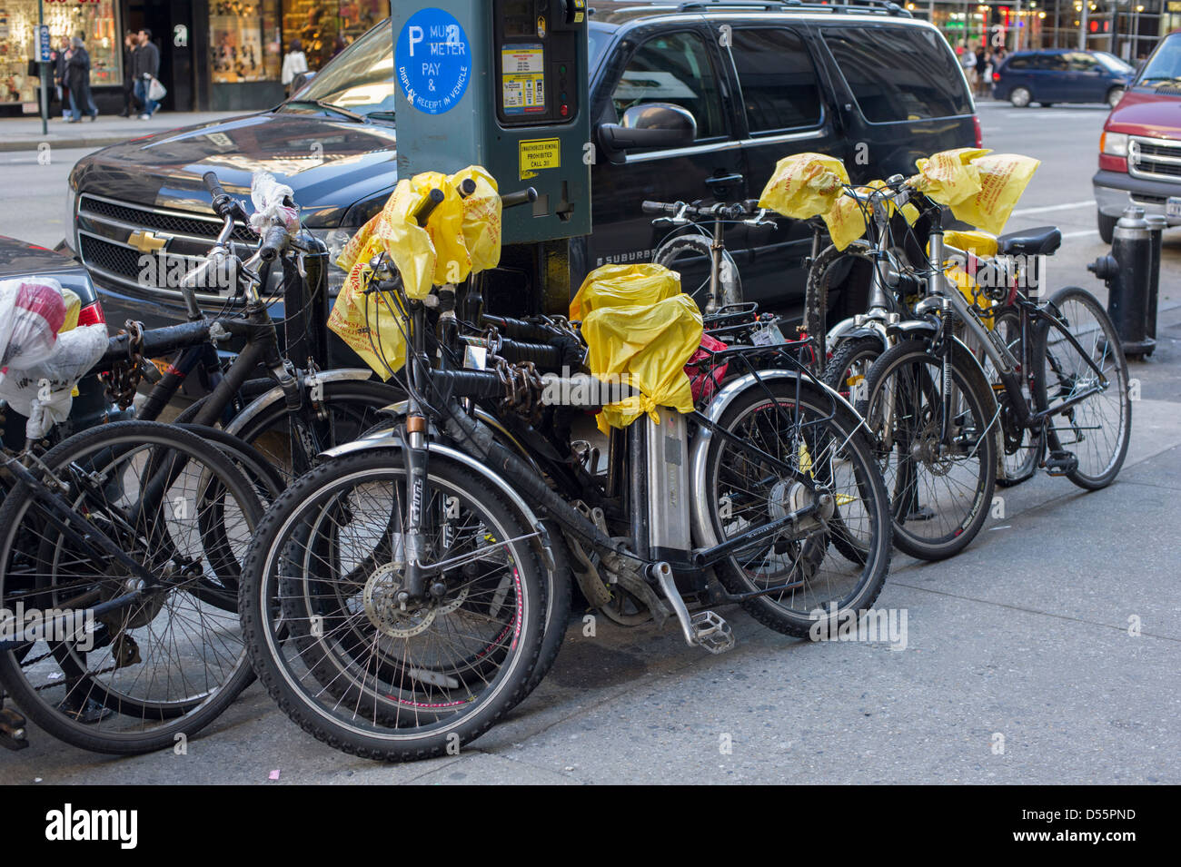 Delivery bikes hi-res stock photography and images - Alamy