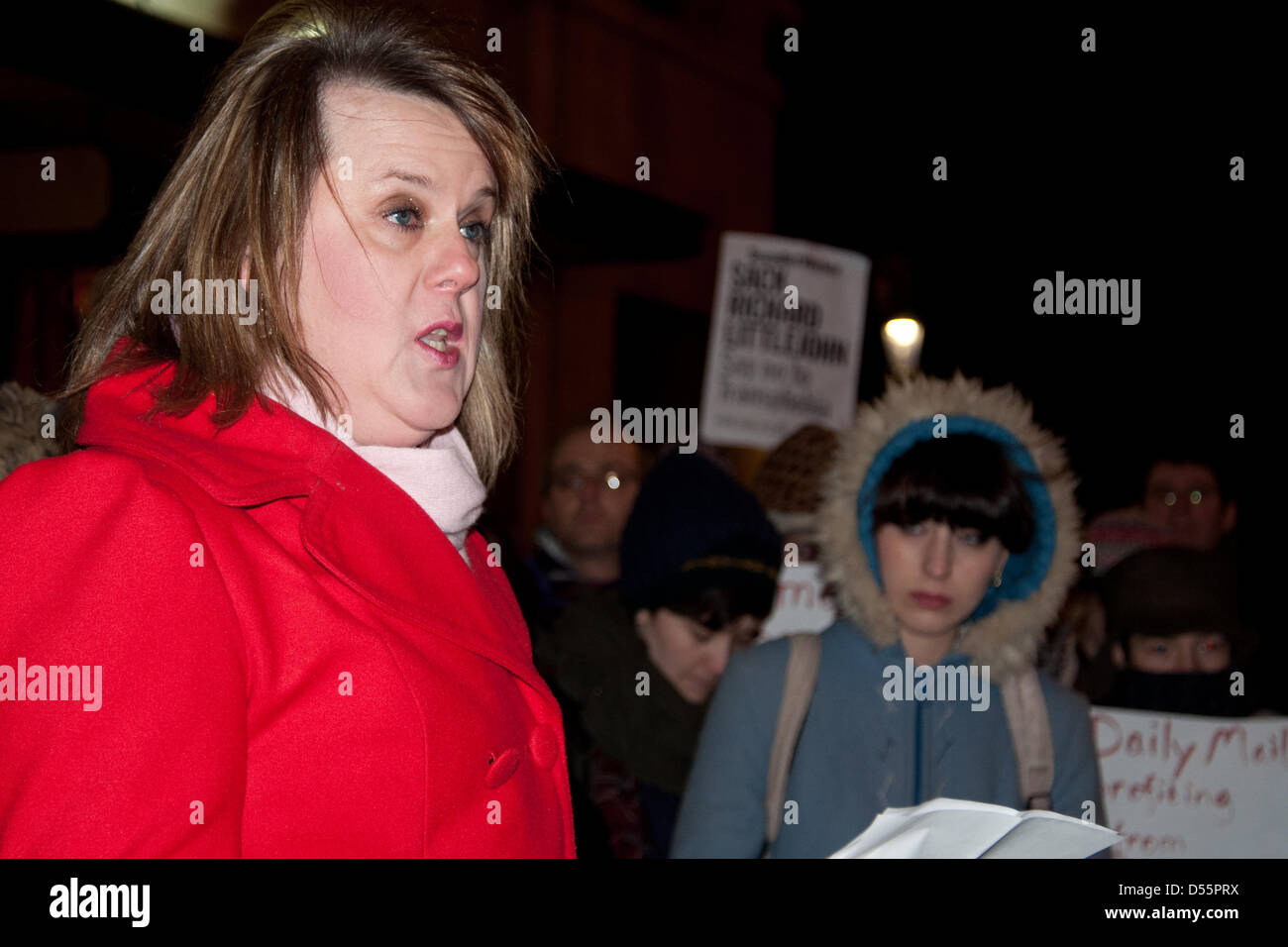 Vigil death transphobia speaker hi-res stock photography and images - Alamy