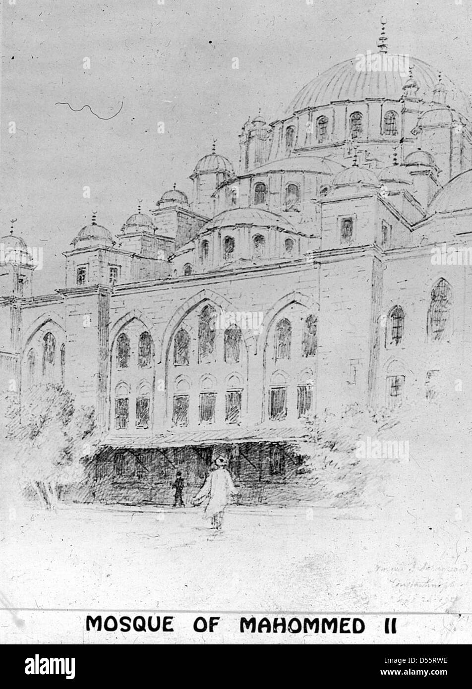 The Mosque of Mohammed II, located in Istanbul, Turkey, is a prominent ...