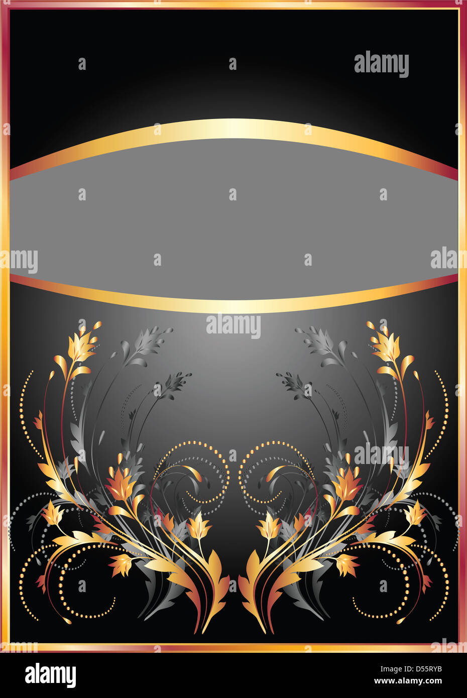 Background with golden ornament for various design artwork Stock Photo ...