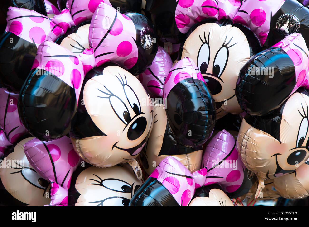 Minnie Mouse Helium Balloons Stock Photo - Alamy