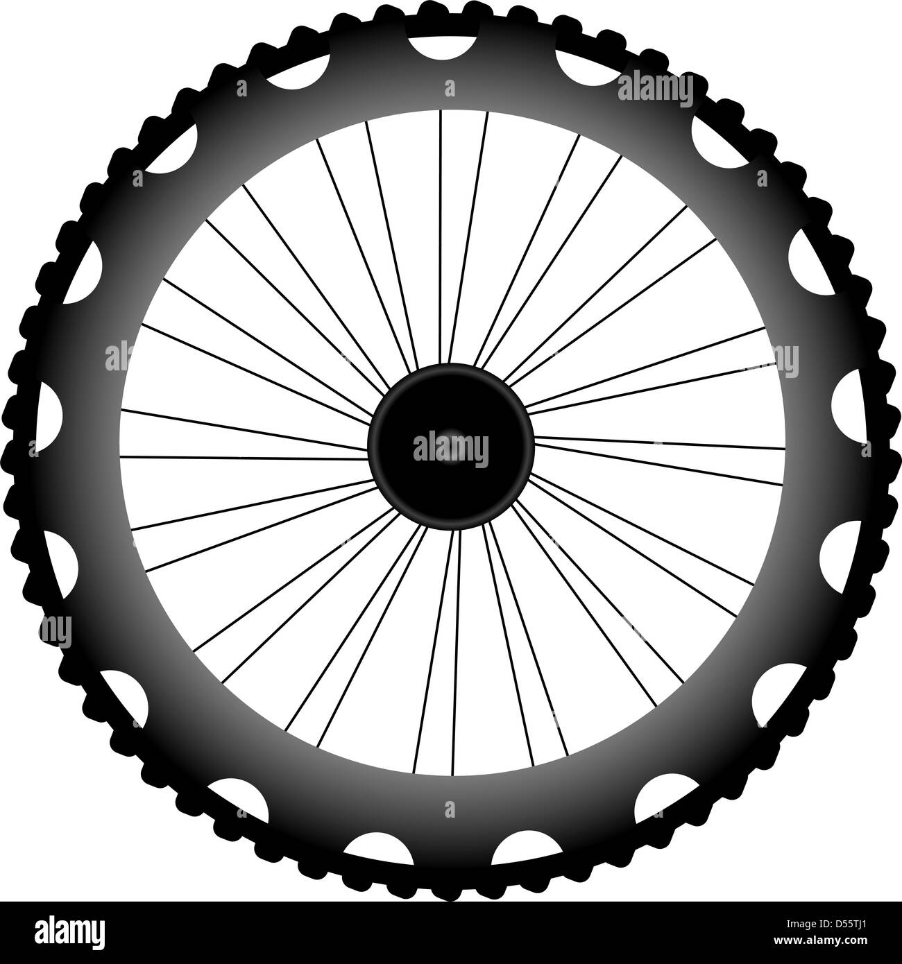 bike wheel black silhouette Stock Photo - Alamy