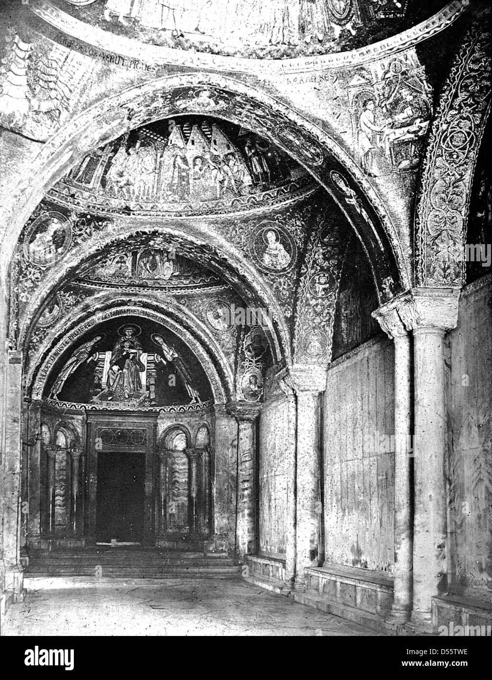 A photograph of St. Mark's Basilica in Venice, Italy, highlighting its ...