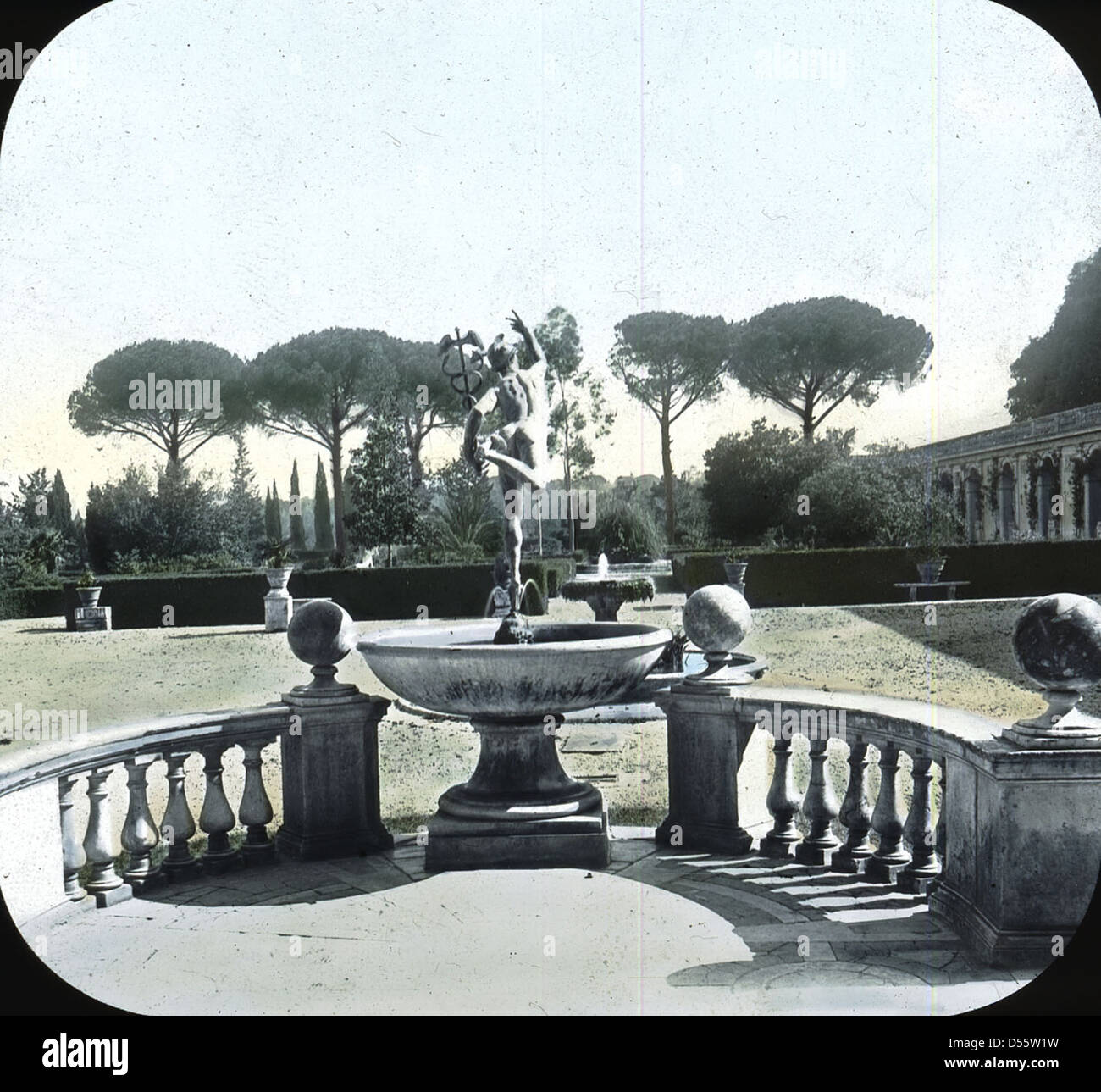 The Villa Medici in Rome, Italy, is shown in this image. Known for its ...