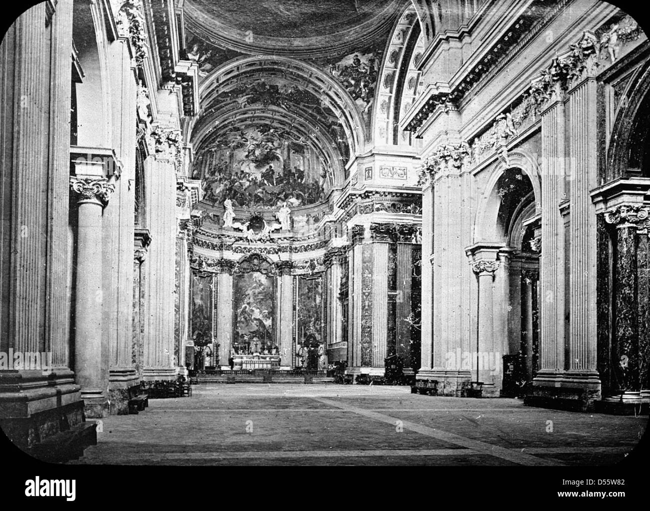 The church of San Ignazio in Rome, Italy, known for its stunning ...
