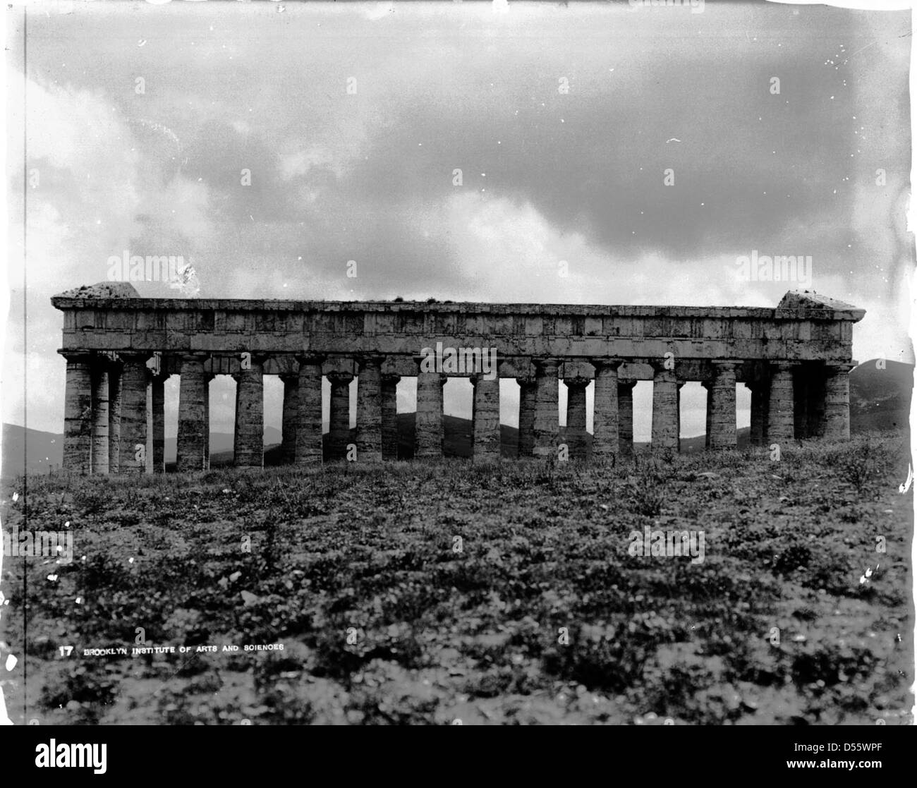 A photograph of the Egesta Temple in Egesta, Sicily, dating back to ...