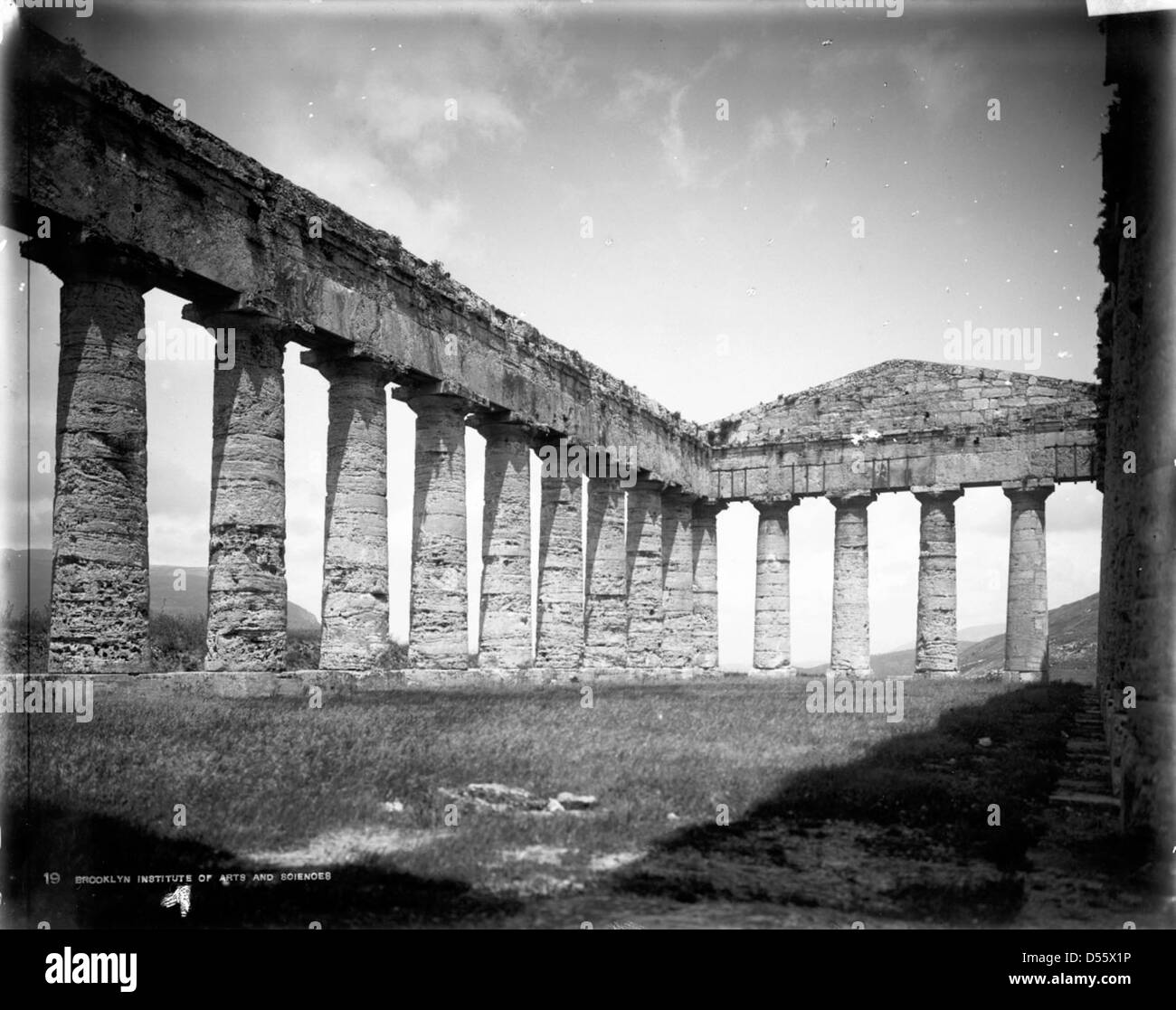 Egesta Temple, Egesta, Italy, 1895 Stock Photo - Alamy