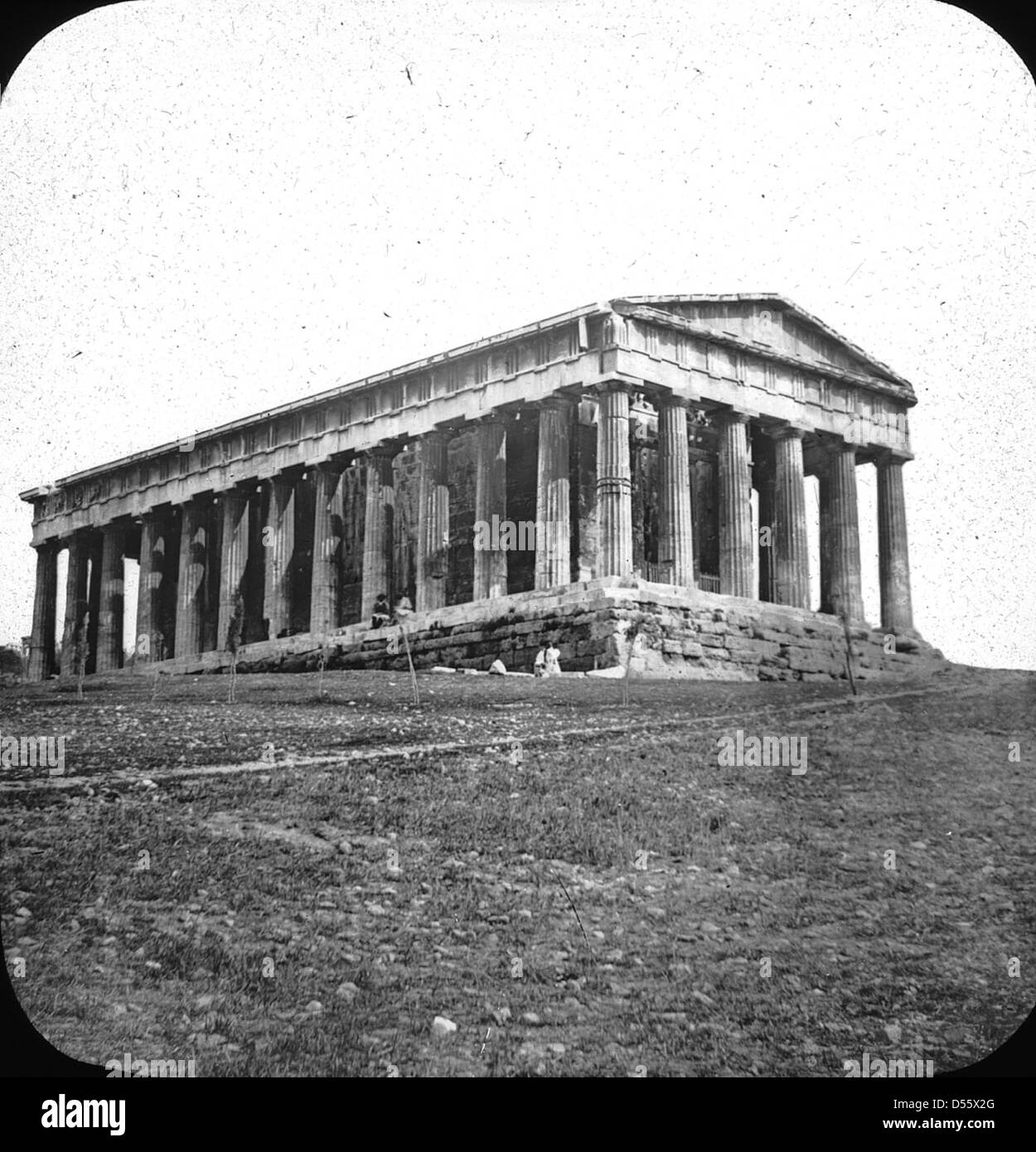 The Temple of Theseus, an ancient Greek temple located in Athens. It is ...