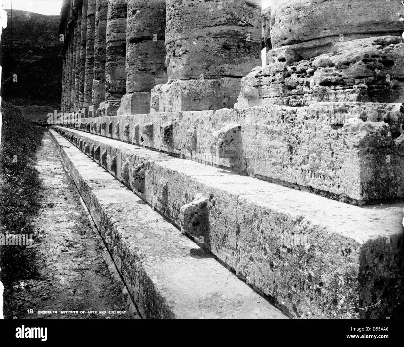 Egesta Temple, Egesta, Italy, 1895 Stock Photo - Alamy