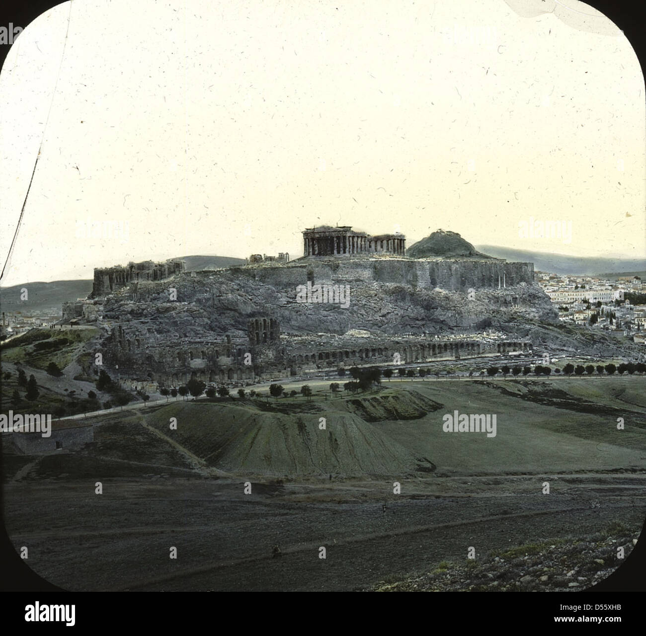 Vintage photo of the acropolis hi-res stock photography and images - Alamy