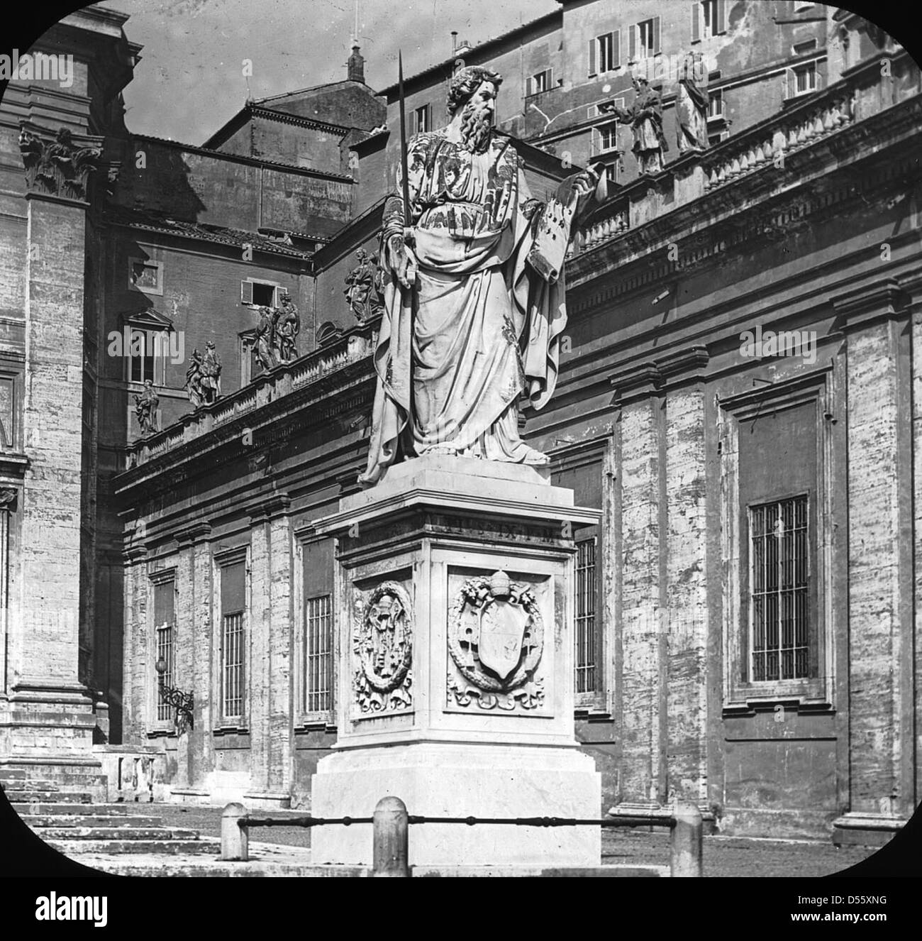 The Church of St. Peter in Rome, Italy, captured in this image, is one ...