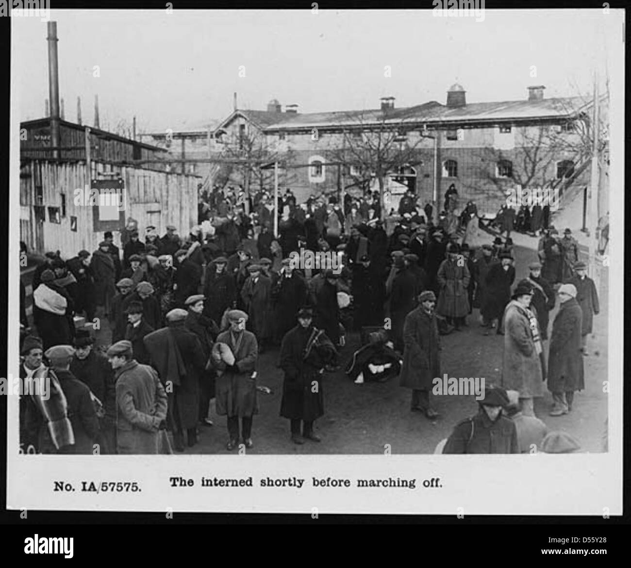 Interned shortly before marching off Stock Photo - Alamy