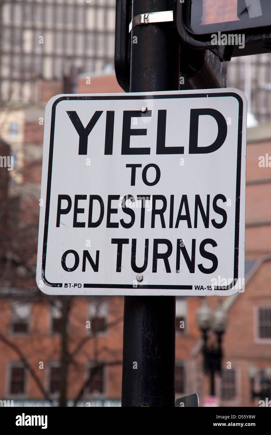 Yield To Pedestrians High Resolution Stock Photography and Images - Alamy