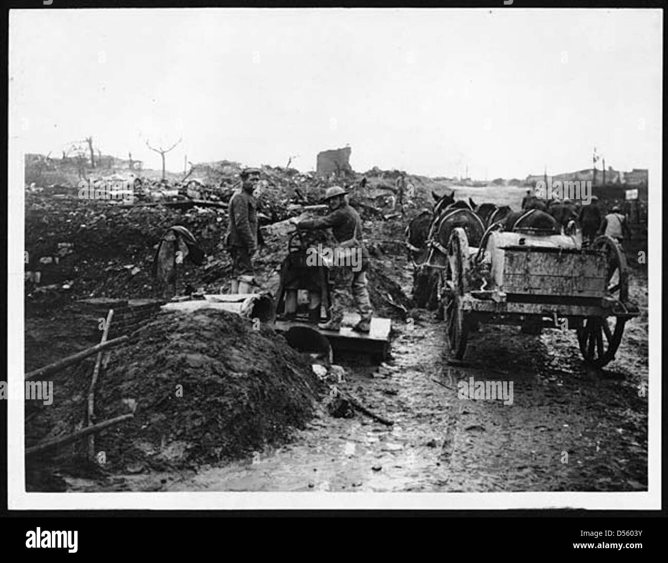 Trench warfare ww1 water hi-res stock photography and images - Alamy