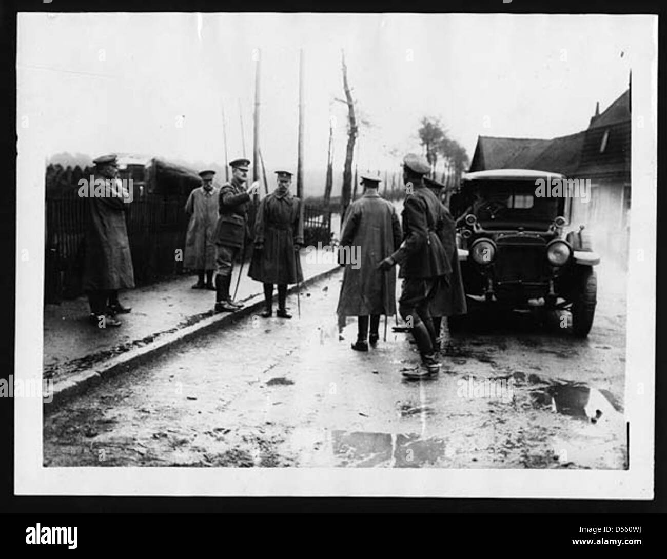 The King of Belgium meets with General Allenby during World War I, a ...