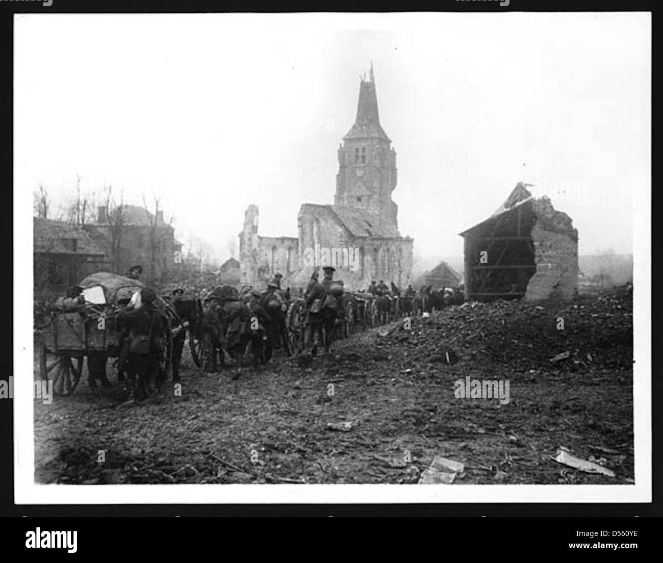 A view from just a few kilometers behind the front lines during World ...