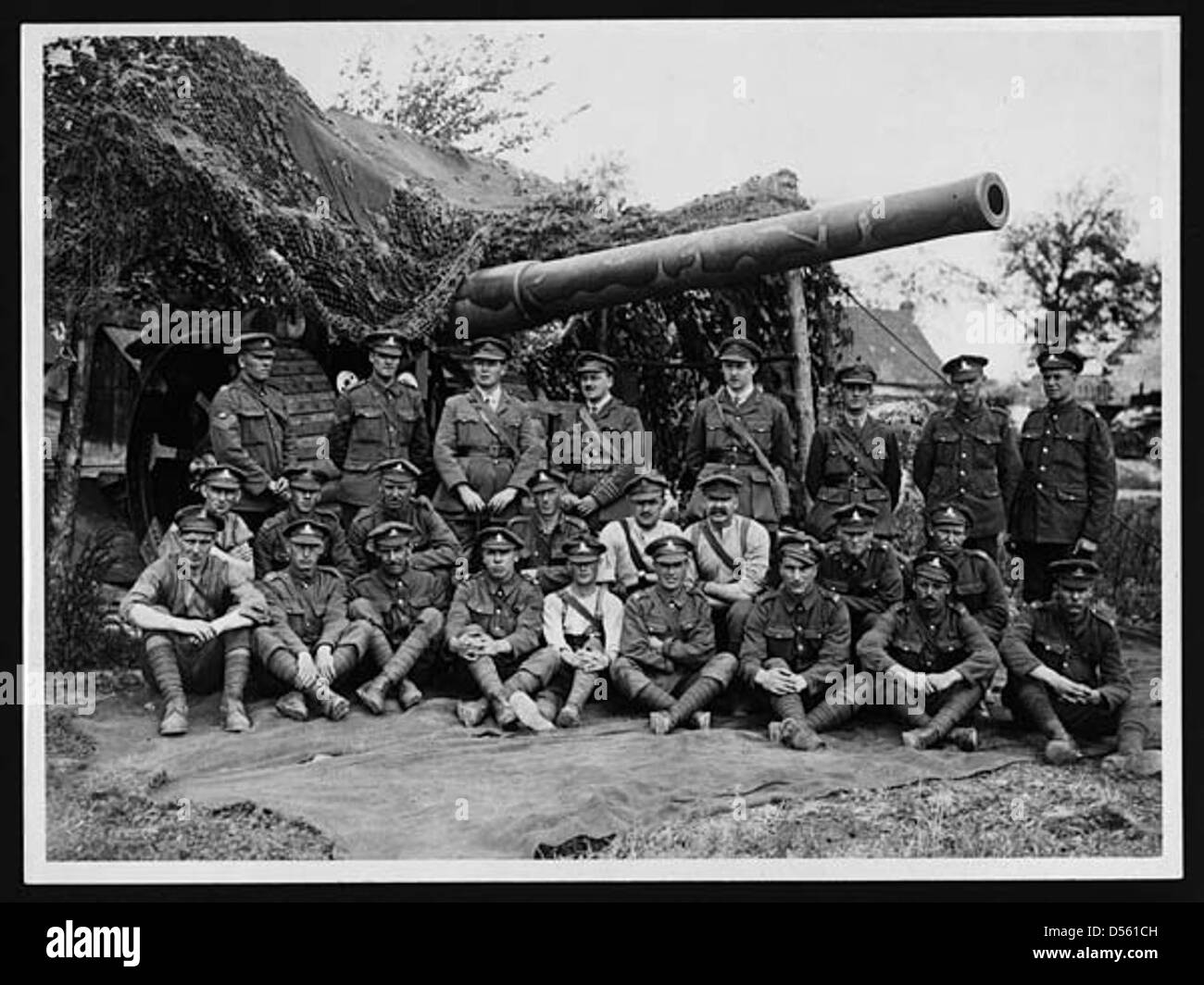 A crew operates a 6-inch gun during World War I, emphasizing the role ...