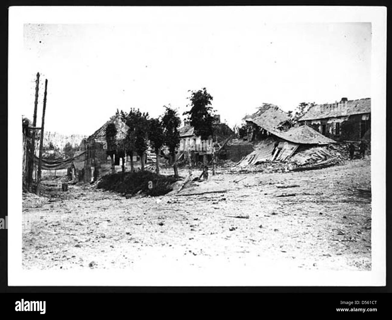 The village of Chipilly, captured by London troops after intense ...