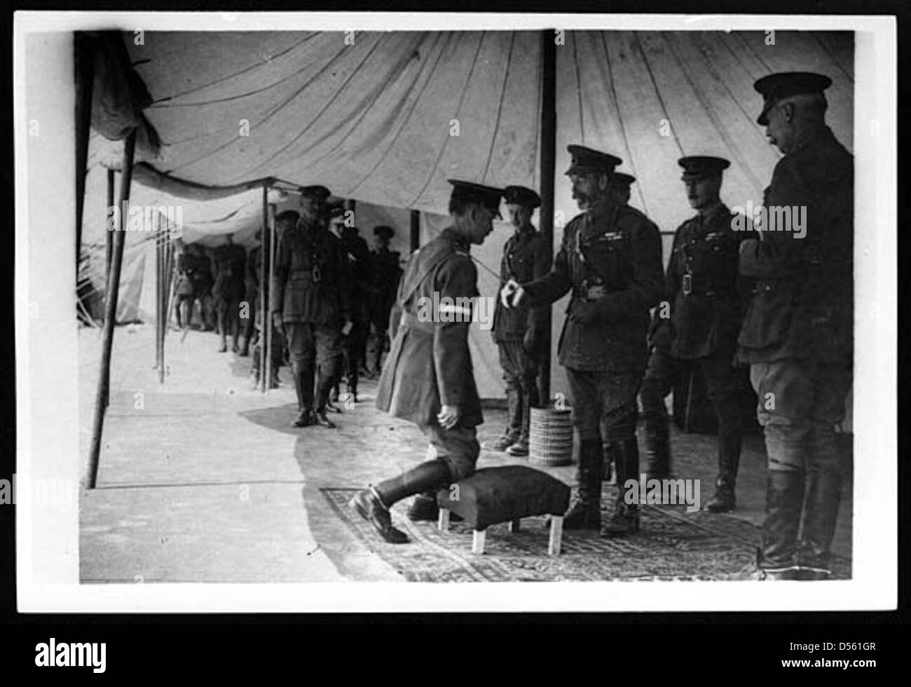 King George V confers the honour of knighthood upon Lieutenant General ...