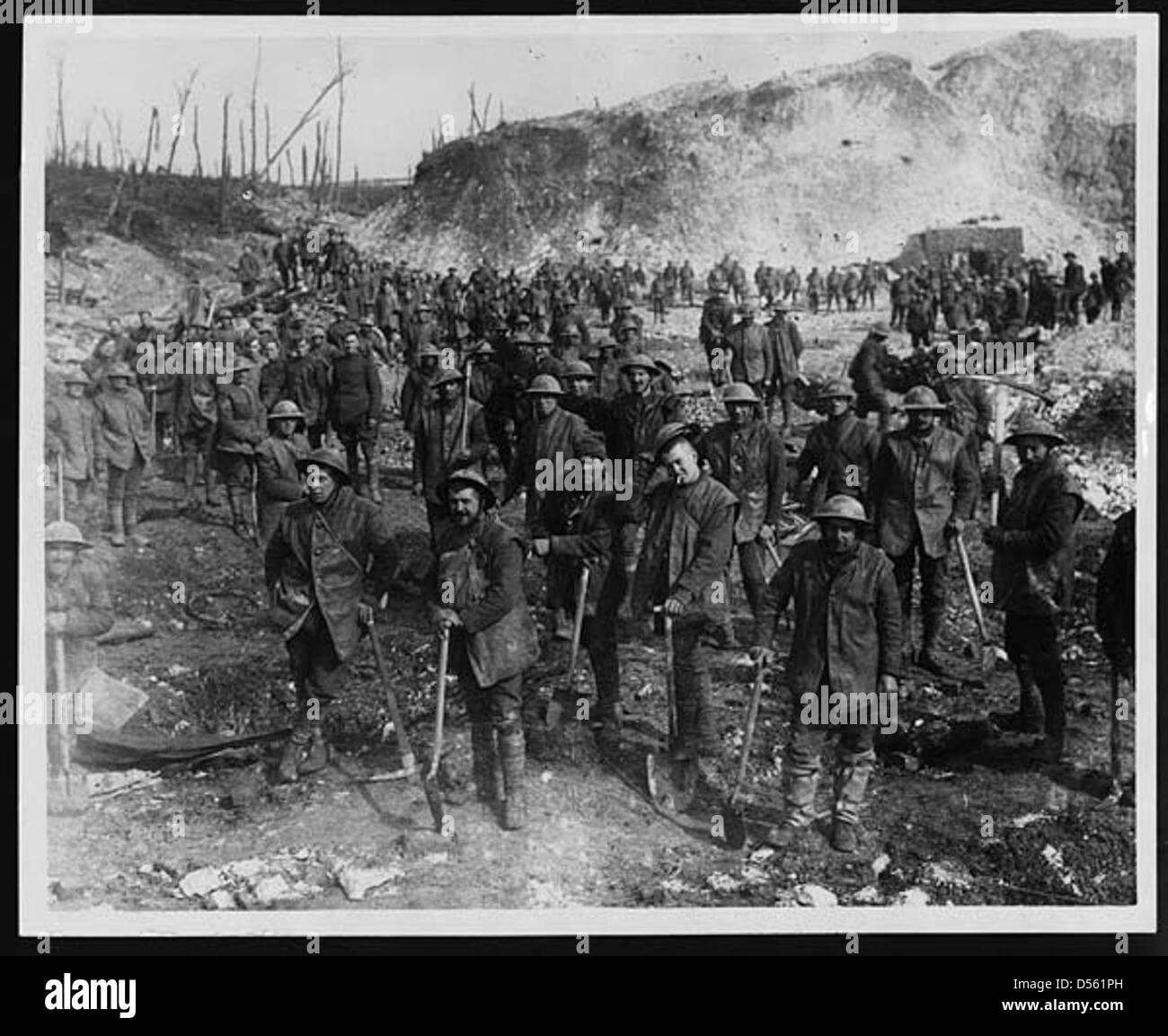 Mine crater, world war one Black and White Stock Photos & Images - Alamy