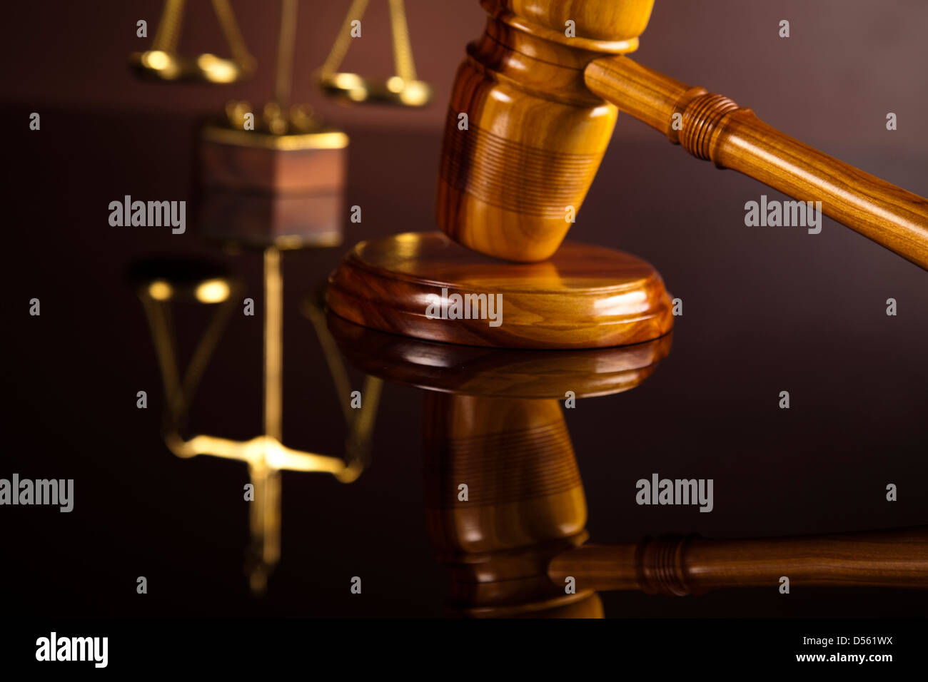 Justice Scale, Gavel Stock Photo - Alamy