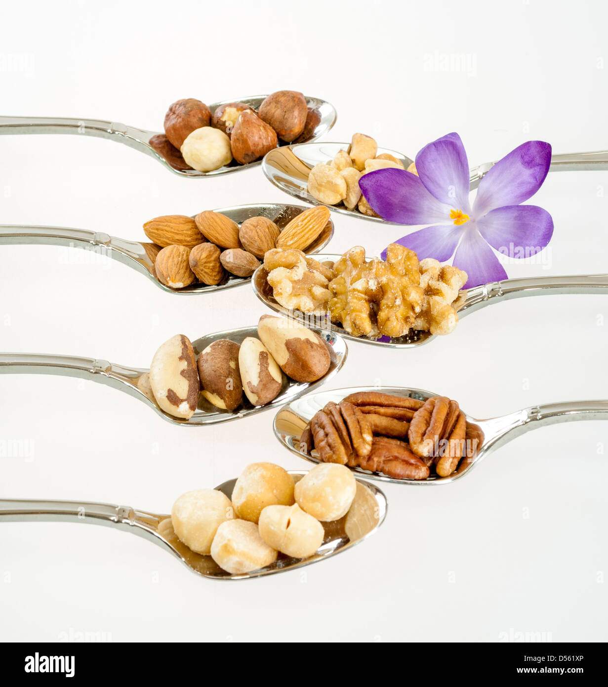 Different nuts make a healthy snack Stock Photo - Alamy