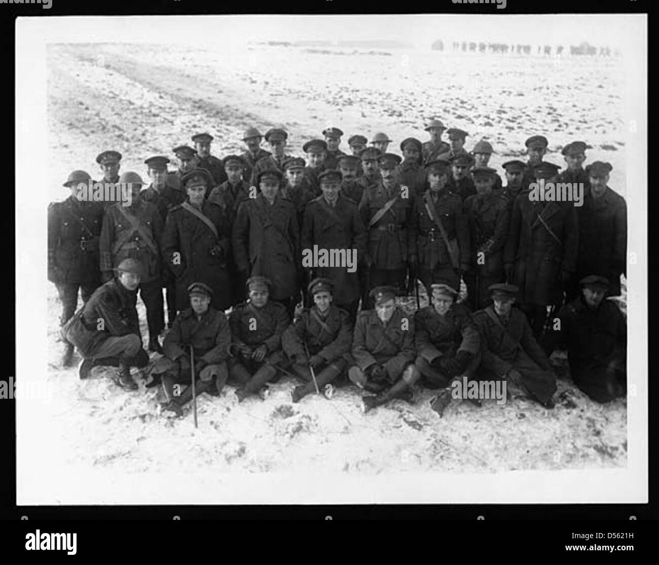 A group of Canadian officers pictured during World War I. These ...