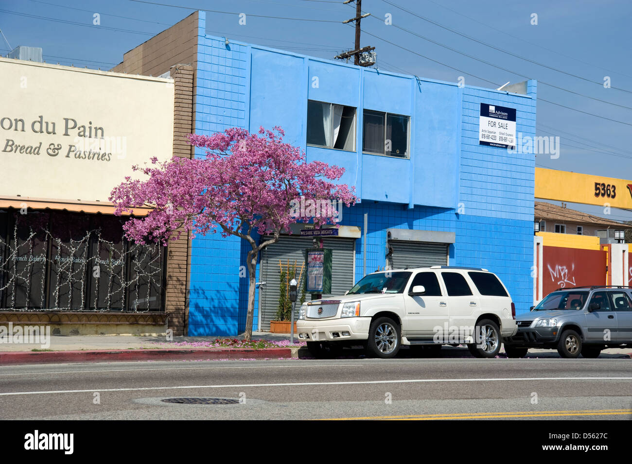 Colorful street scene in Los Angeles, CA Stock Photo - Alamy